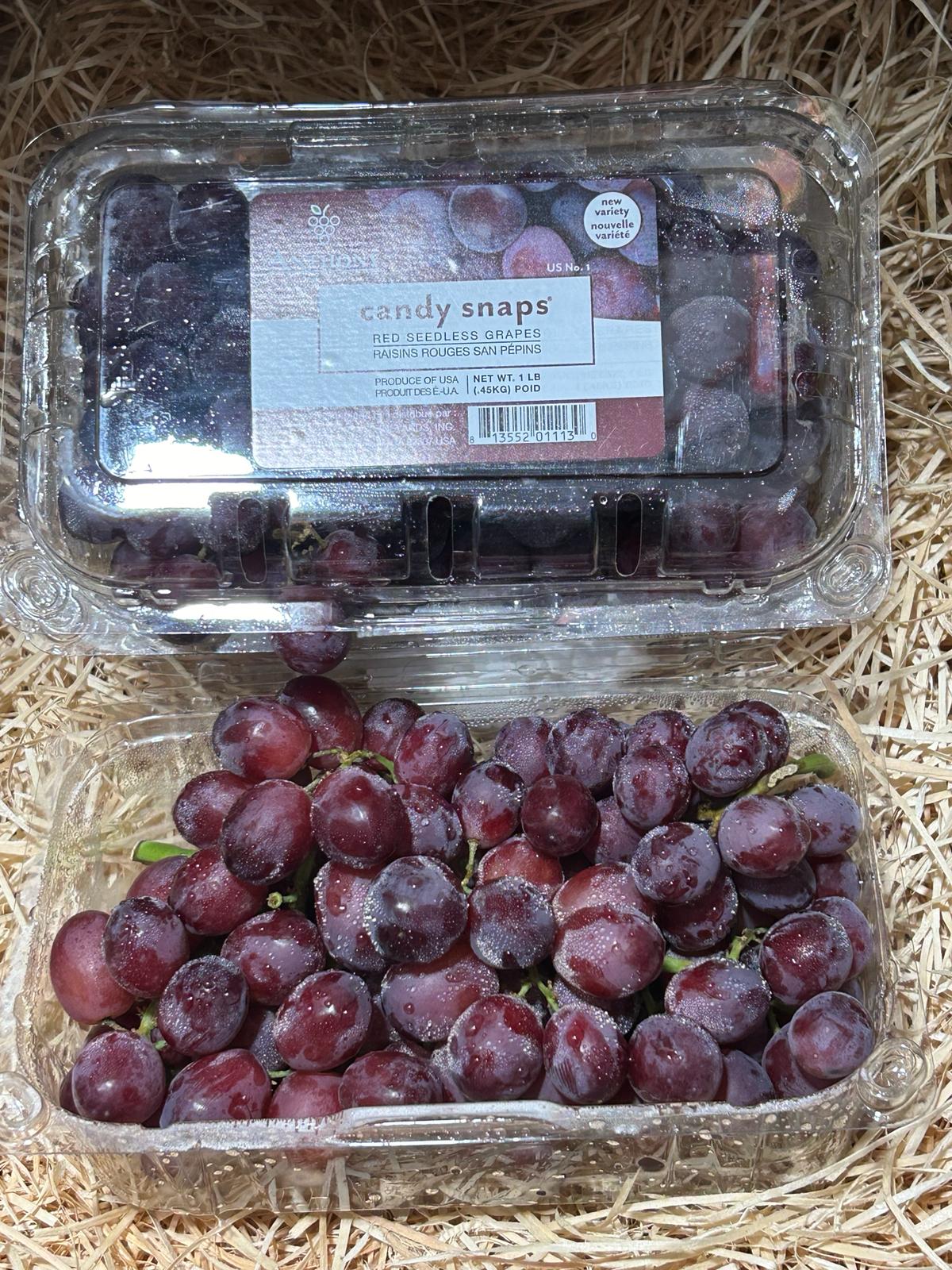 USA Red Seedless Grapes, Candy Snap Strawberry (per box) | YOLOFRUITS